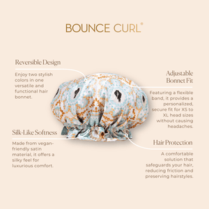 Reversible Satin Hair Bonnet — Bounce Curl