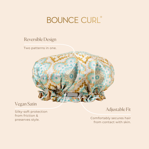 Reversible Satin Hair Bonnet — Bounce Curl